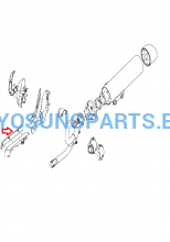Hyosung Parts EU - Hyosung Aquila Exhaust Cover Front Outer GV650