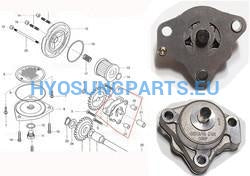 Hyosung Parts EU - Hyosung Genuine Oil pump Assembly GT250 GT250R GV250